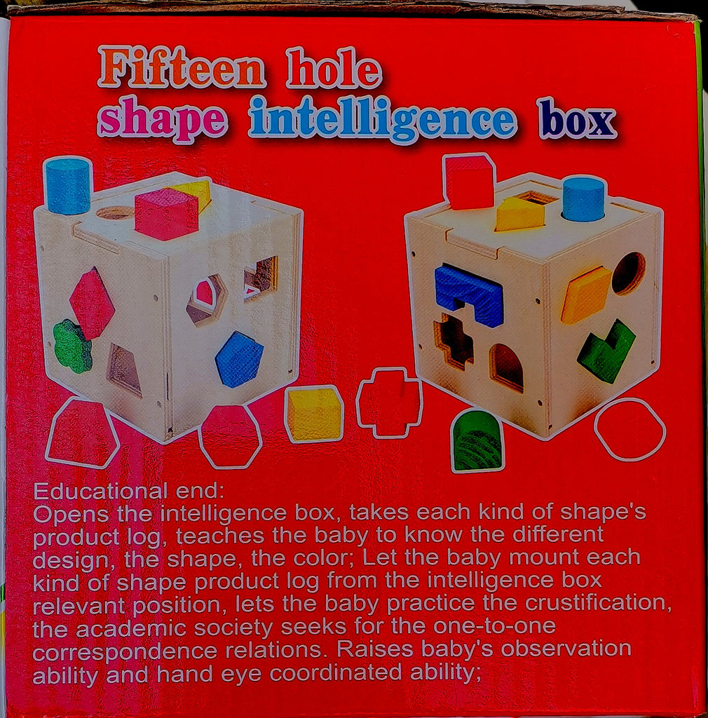 15 Hole Shape Intelligence Shape Box – Baby Cart Pk