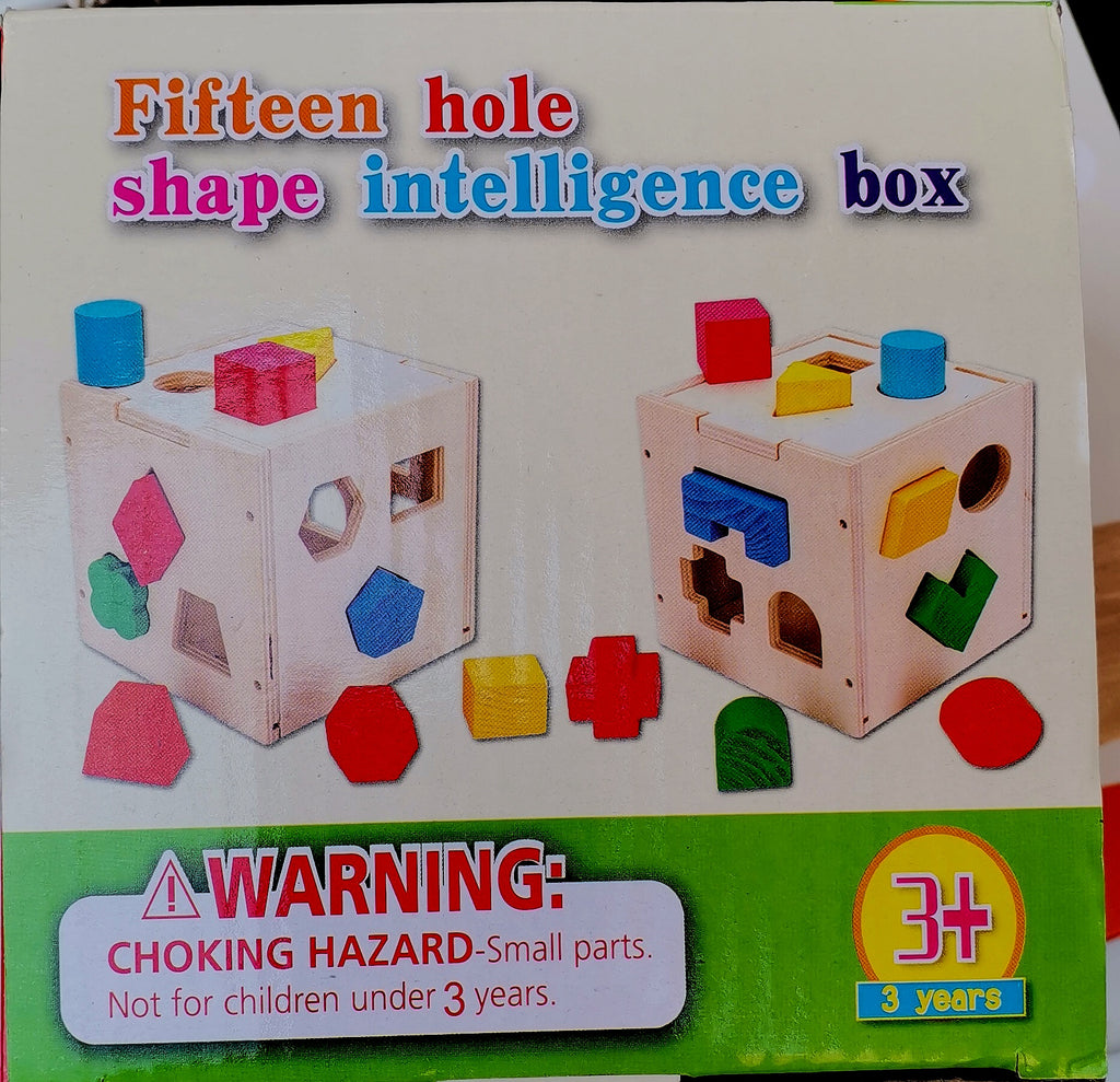 15 Hole Shape Intelligence Shape Box – Baby Cart Pk
